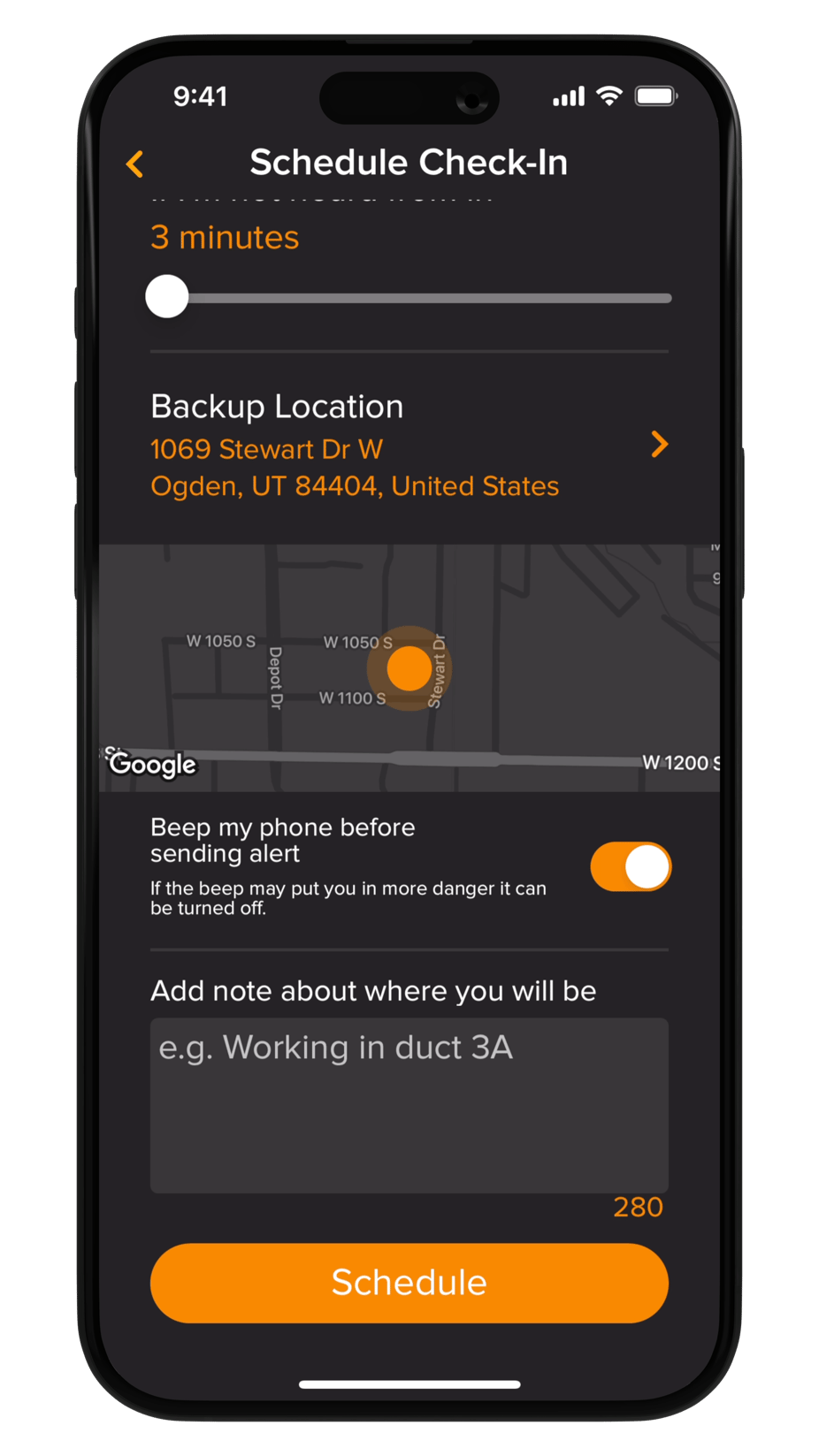 How to use scheduled check-ins on WorkerSafety Pro